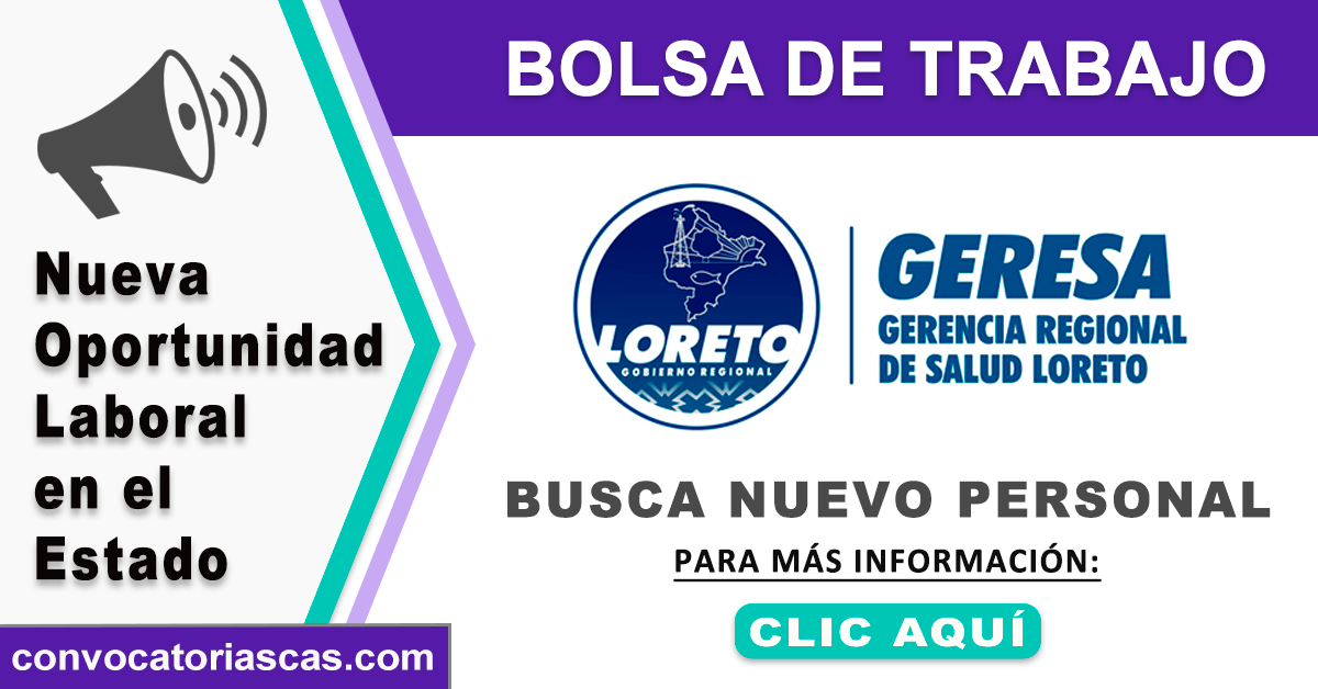 Concurso CAS - GERENCIA DE SALUD LORETO: OBSTETRA Concurso CAS - GERENCIA DE SALUD LORETO: OBSTETRA